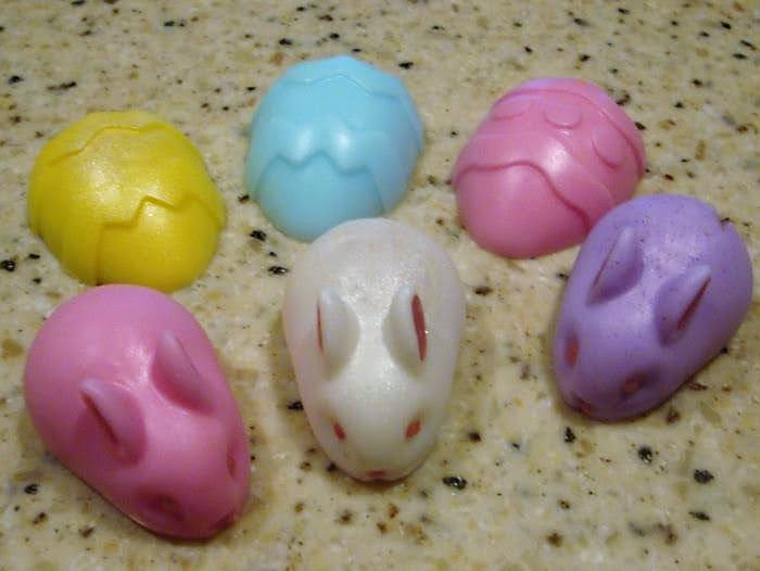 Easter Guest Soap, Easter Bunny & Egg Soaps, set of 6 mini soaps ...