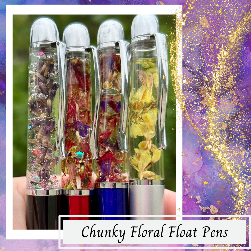 Chunky Floral Float Pens - Alleghenies Marketplace