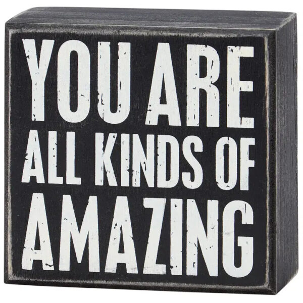 All Kinds of Amazing Box Sign - Alleghenies Marketplace